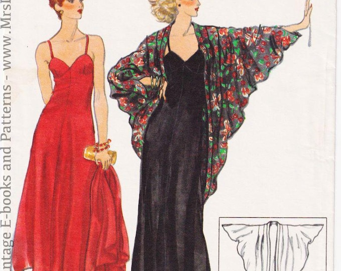 1979 Rare Vintage Sewing Pattern Dress and Wrap Jacket 1970s Vogue 9905 ...