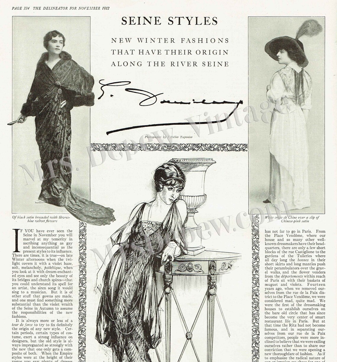 November 1912 Vintage Edwardian Delineator Magazine With - Etsy