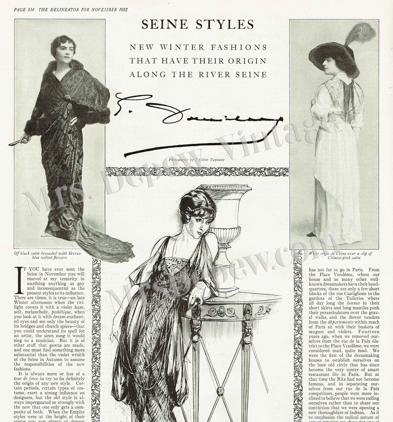 November 1912 Vintage Edwardian Delineator Magazine With - Etsy