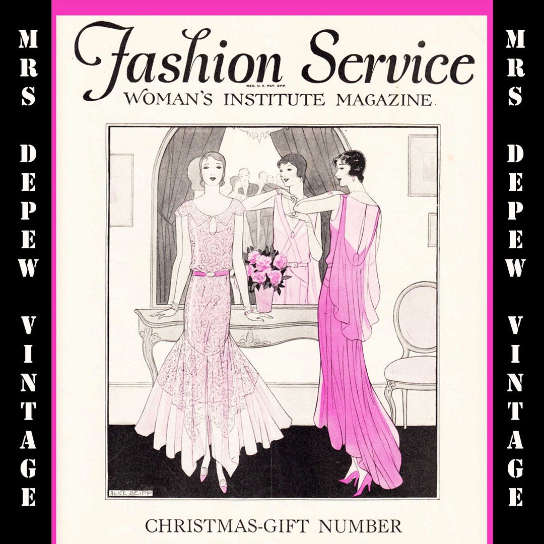 Vintage Sewing Magazine November 1929 Fashion Service Dressmaking ...