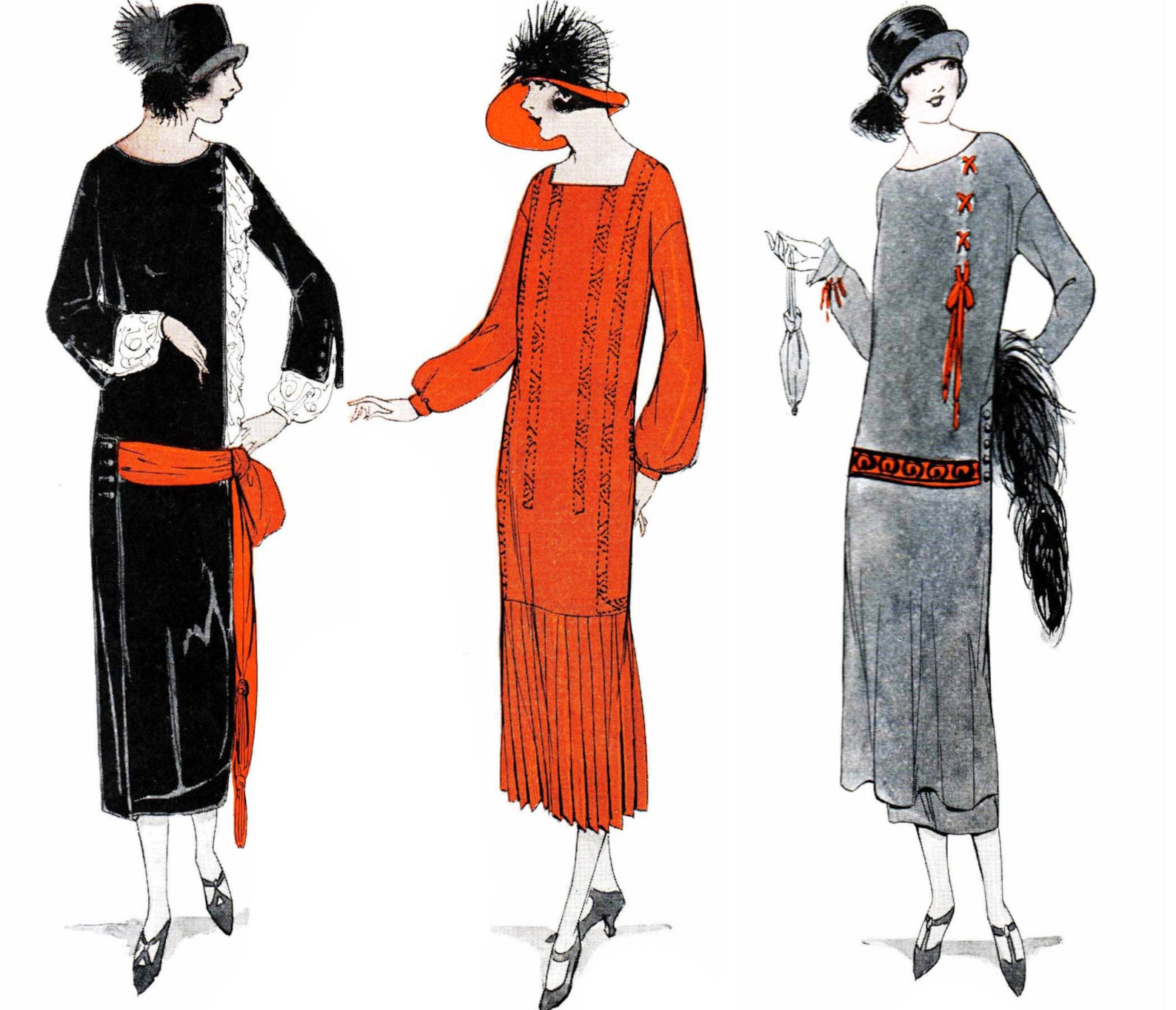 Vintage Sewing Pattern Instructions 1920s One Piece Dress - Etsy