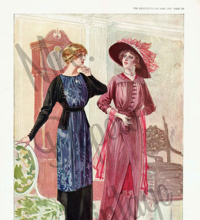 Vintage Sewing Pattern Advertisement Collection Delineator Magazine ...