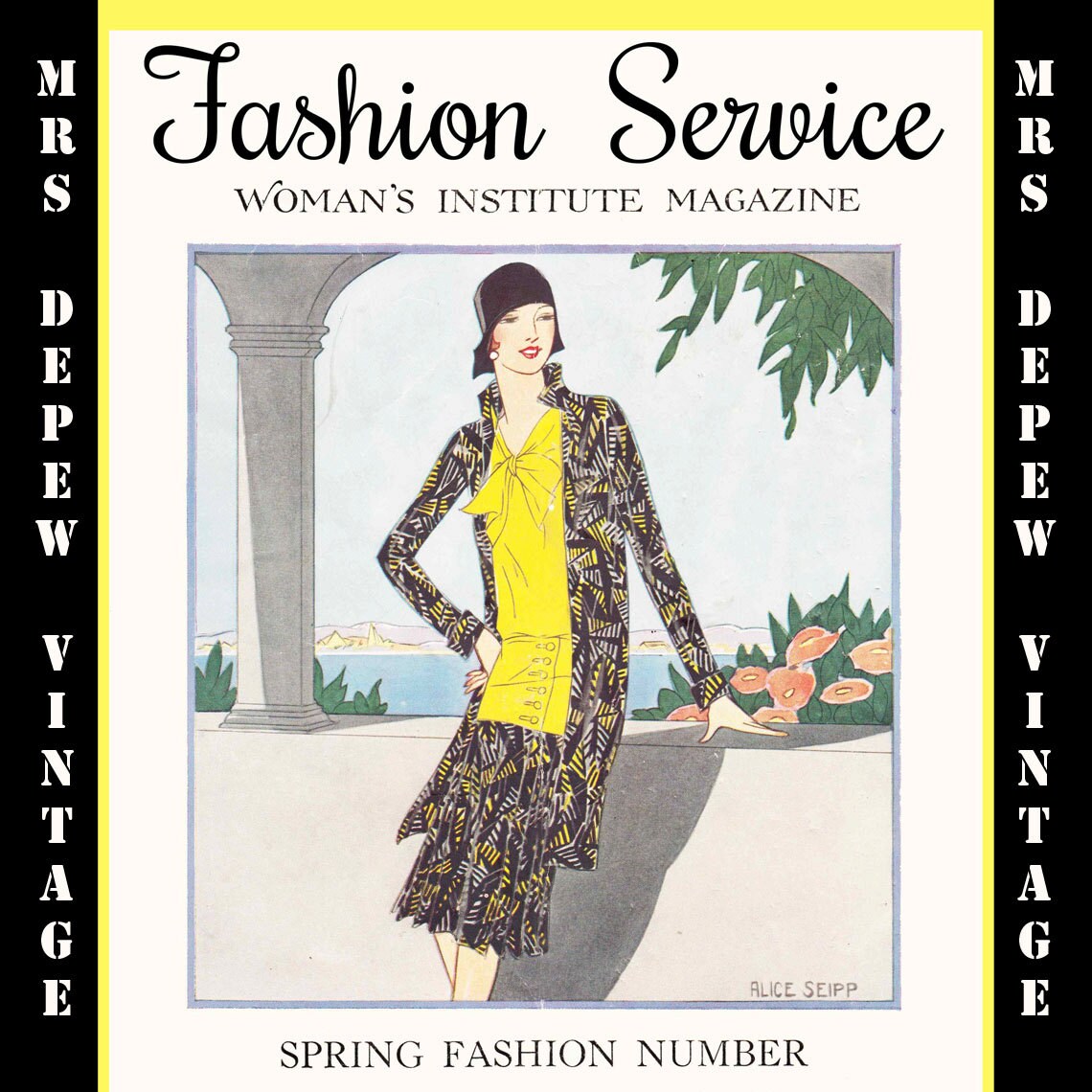 Vintage Sewing Magazine March 1929 Fashion Service Dressmaking Sewing ...