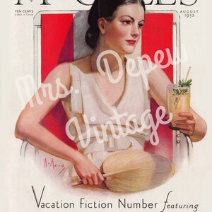 Vintage Sewing Pattern Advertisement Collection Mccall's Magazine ...