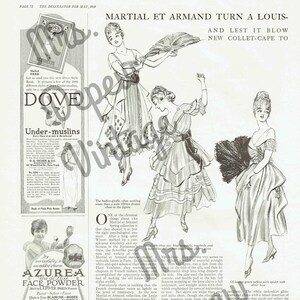 Vintage Sewing Pattern Advertisement Collection Delineator Magazine May ...