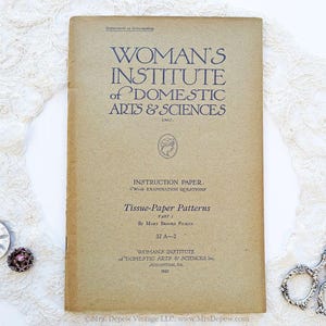 32 AB Tissue Paper Patterns Original Vintage Woman's Institute Sewing ...