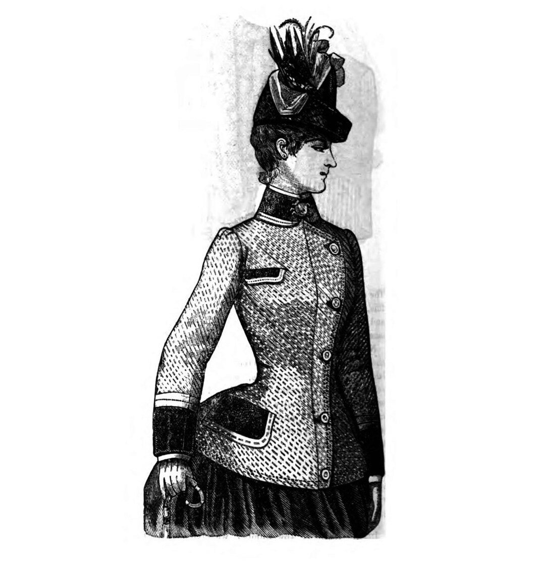 RARE September 1887 Victorian Designer Redfern Jacket Sewing - Etsy