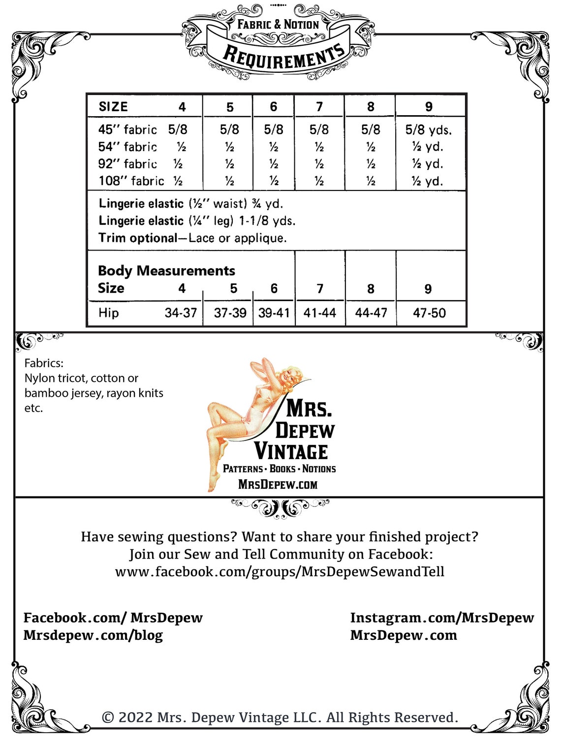 Vintage Style Shapewear Sewing Pattern High Waist Panties | Etsy