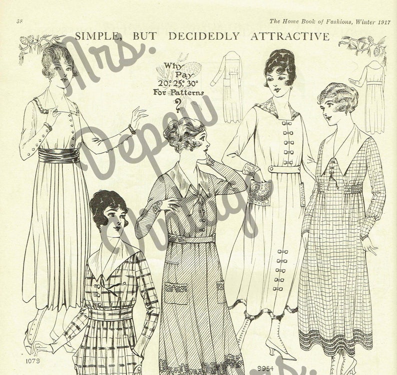 Vintage Sewing Pattern Catalog Home Book of Fashions Winter | Etsy