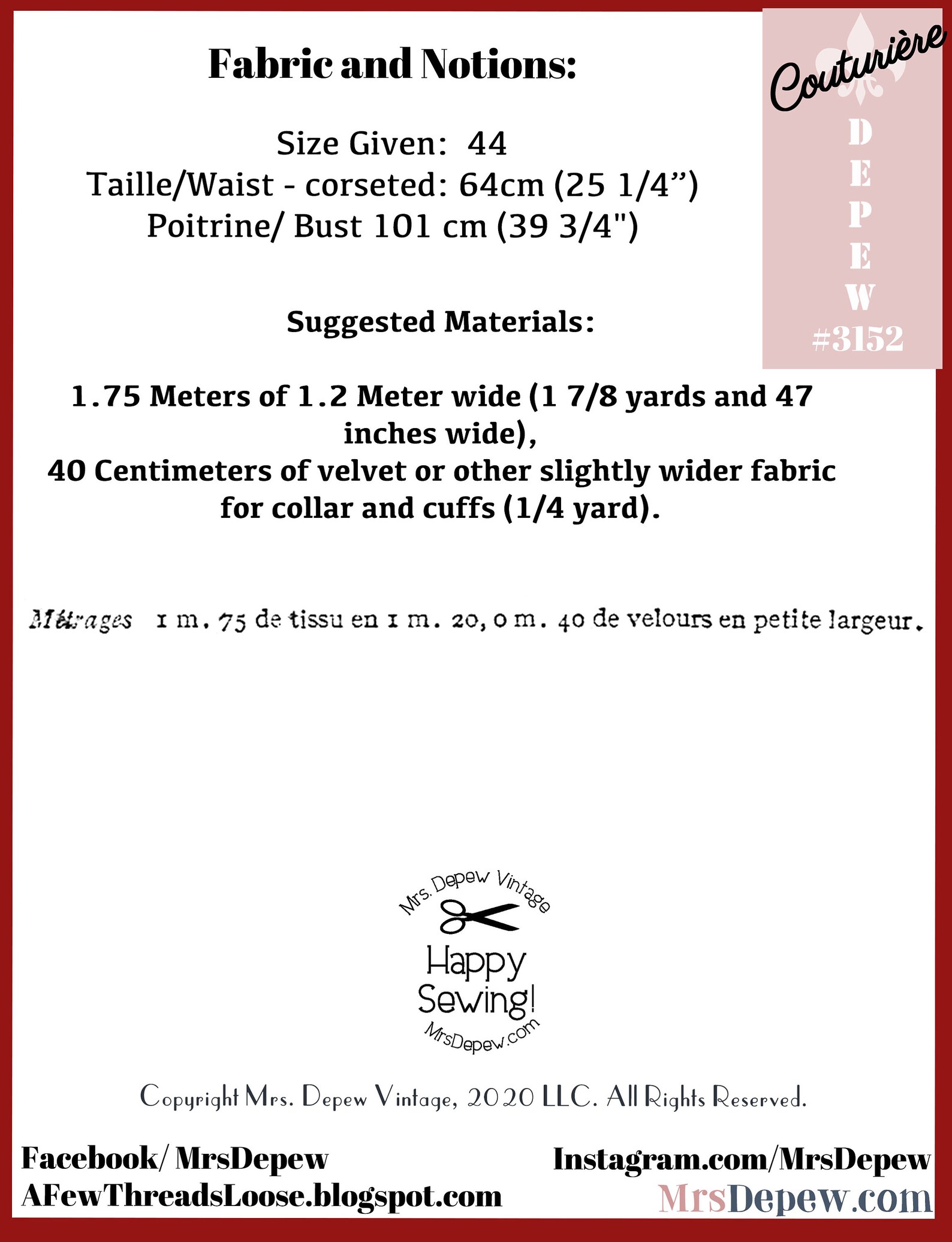 Vintage Sewing Pattern 1910s Ladies' French Blouse with | Etsy