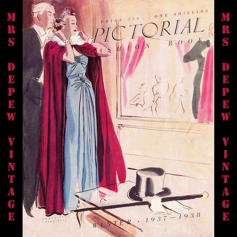 Vintage Large Pattern Catalog Pictorial Review Fashion Book | Etsy ...