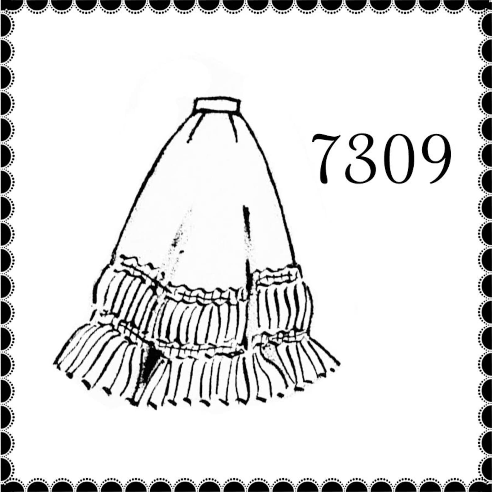 Vintage Sewing Pattern Template & Scale Rulers 1950s Petticoat Skirt ...