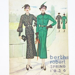 Vintage Berth Robert Spring 1936 Mail Order Catalog for Semi-made ...