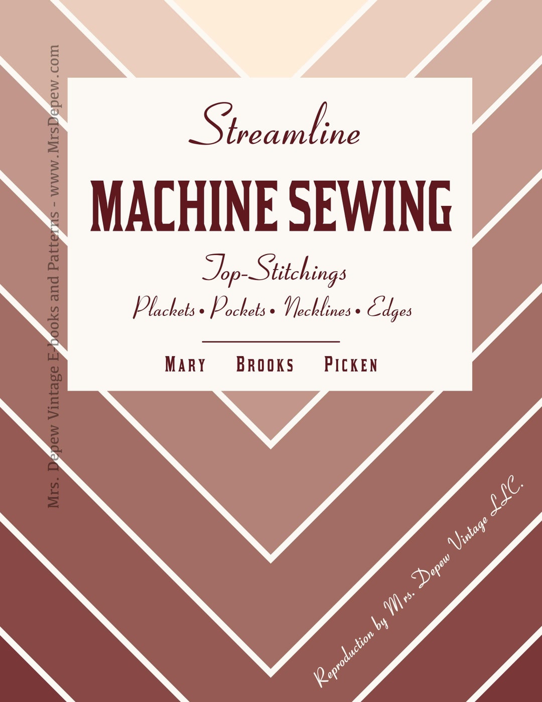 Vintage 1930s Streamline Machine Sewing Circa 1939 Mary Brooks Picken ...