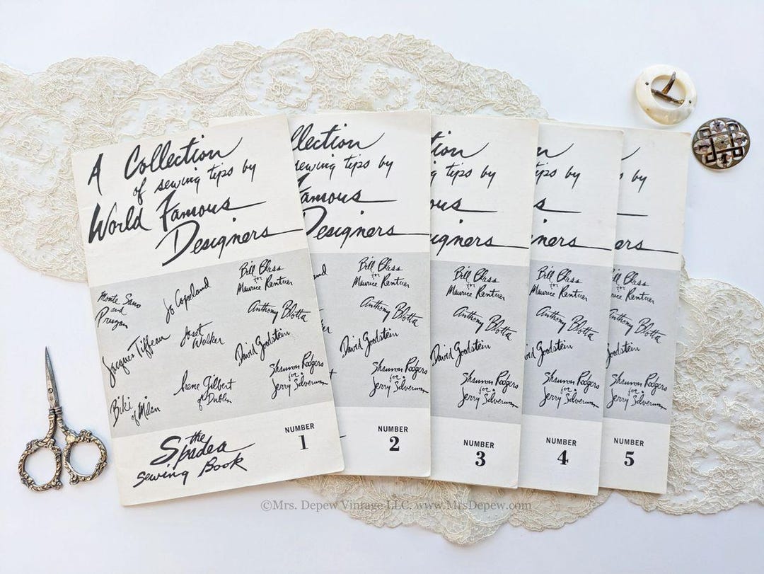 1960s the Spadea Sewing Book Collection of Sewing Tips by World Famous ...