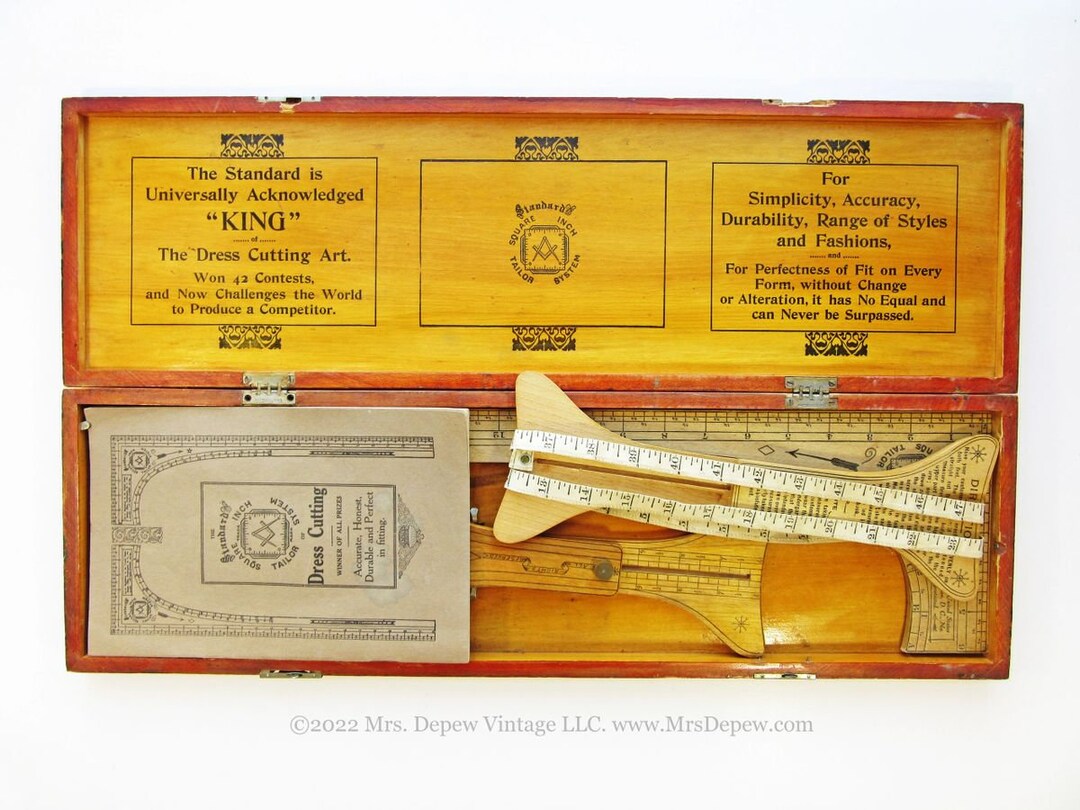 The Standard Square Inch Tailor System Rare Antique Measuring - Etsy