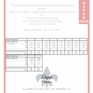 Vintage Sewing Pattern 1920s Multisize One Hour Dress Full-sized # 3118 ...