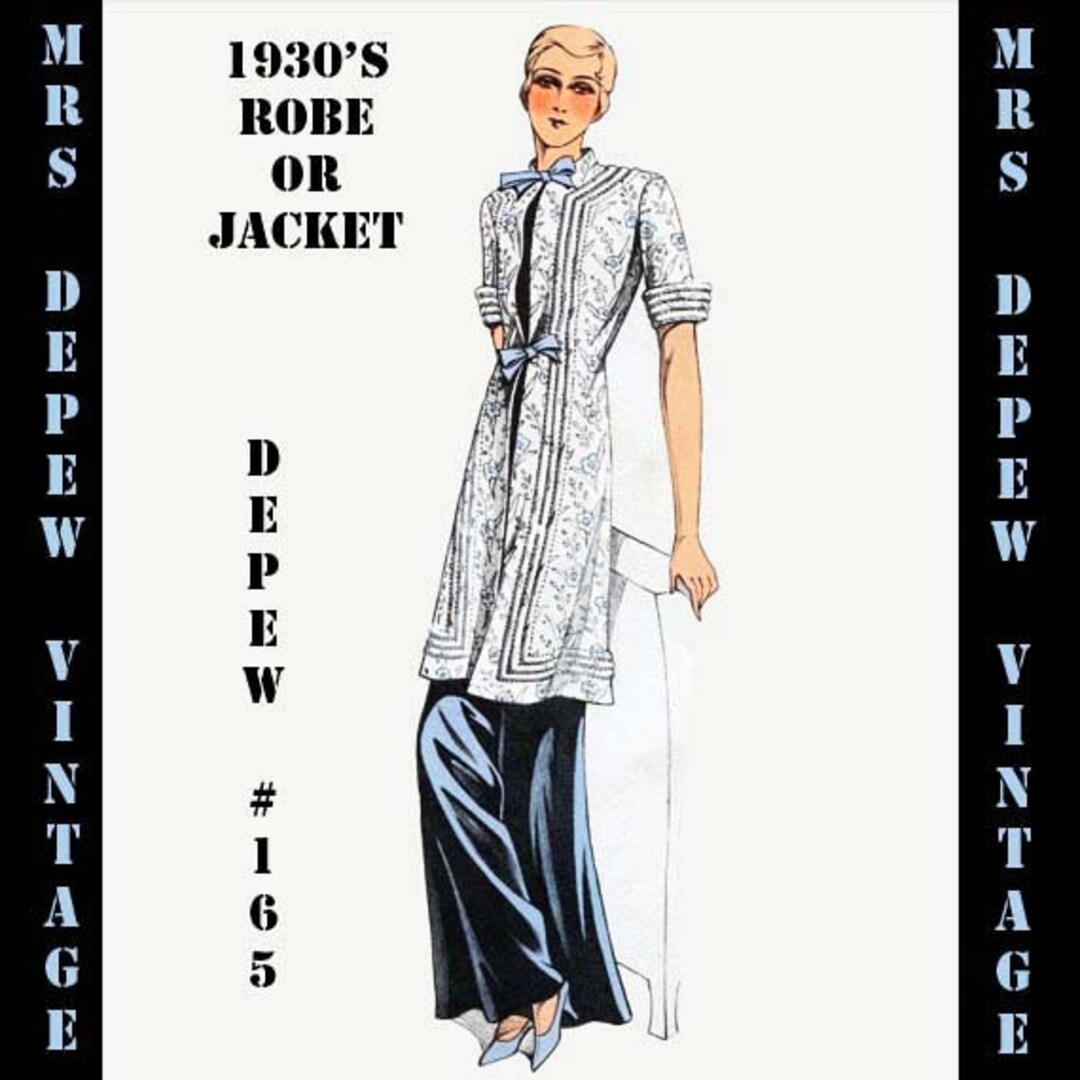 Vintage Sewing Pattern Template & Scale Rulers 1930s French Robe or ...