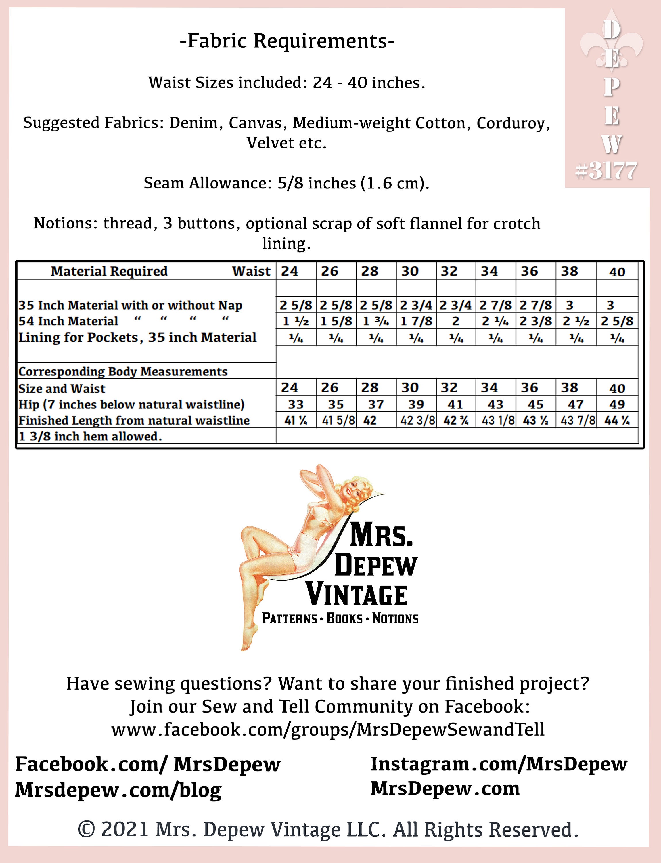 Vintage Sewing Pattern 1940s Ladies' Ranch Pants Trouser | Etsy