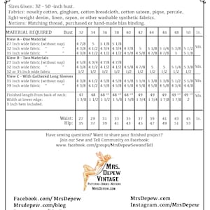 Multisize Vintage Sewing Pattern Ladies' 1920s Dress #3198 - 32 34 36 ...