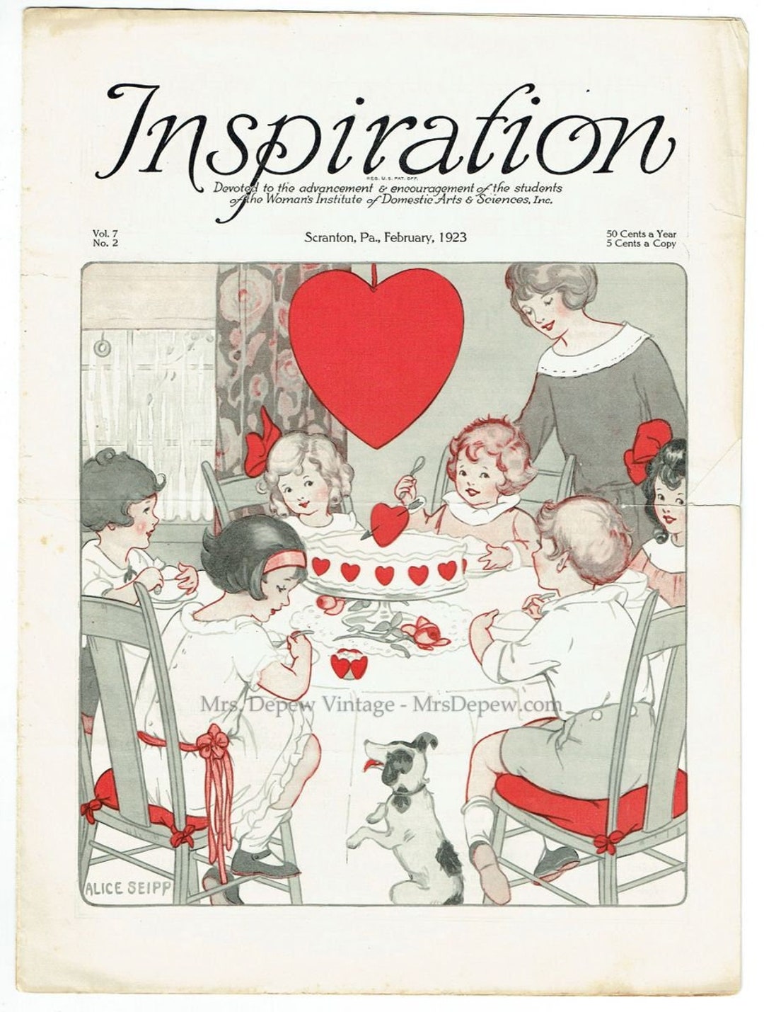 Rare Vintage Sewing Magazine February 1923 Inspiration Dressmaking ...