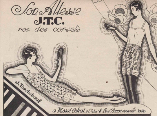 Vintage Lingerie Magazine le Corset De France Et La | Etsy