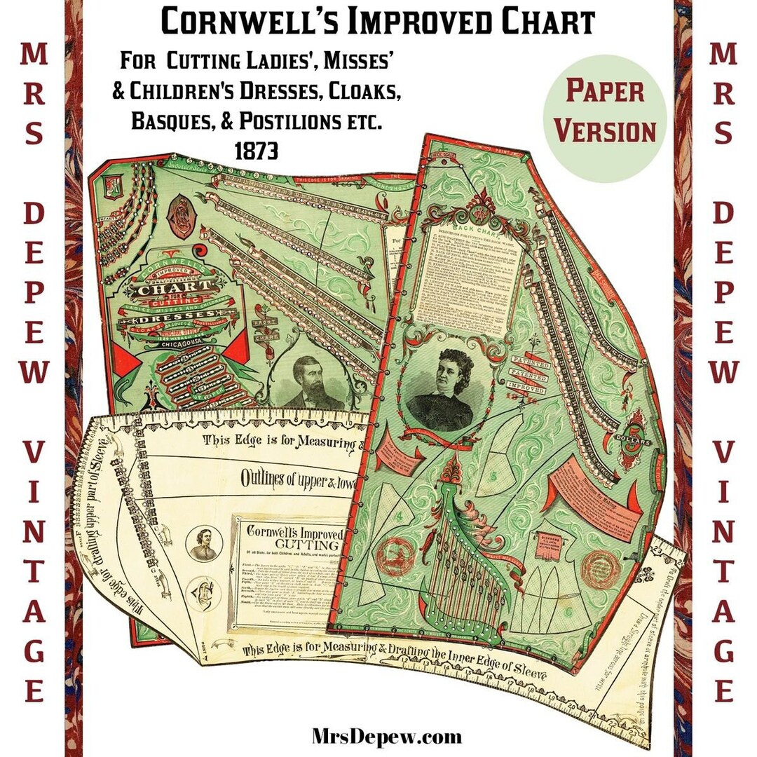 Antique 1870s Cornwell's Improved Tailor System Paper - Etsy