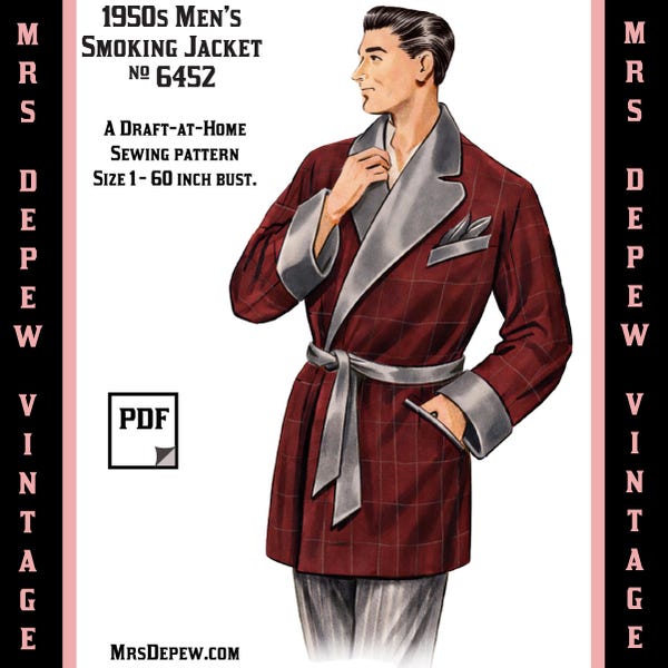 Mens Smoking Jacket - Etsy