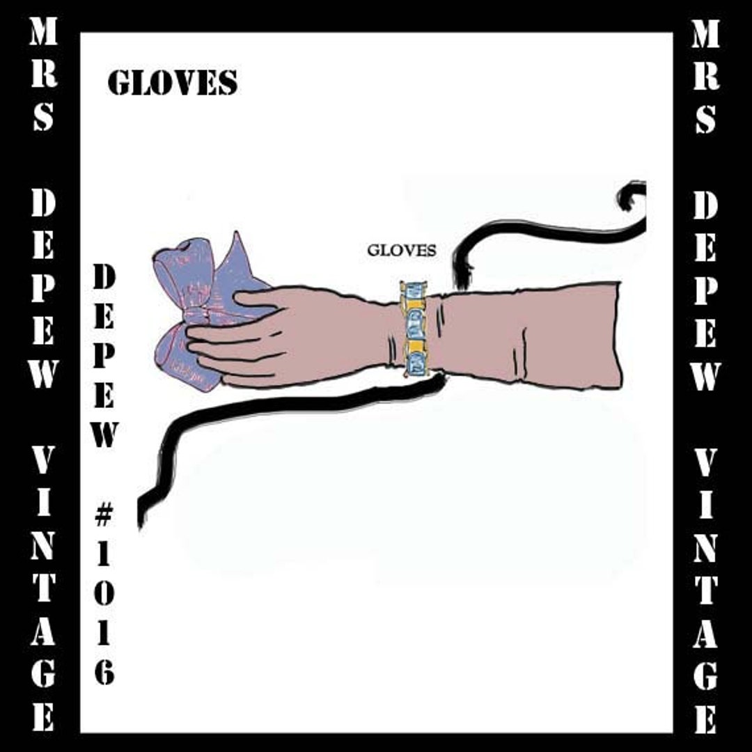 Vintage Sewing Pattern 1940's Ladies Gloves Long or Short Multi Size ...