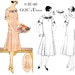 Multisize Vintage Sewing Pattern Ladies' 1920s Dress 3046 32 34 36 38 ...