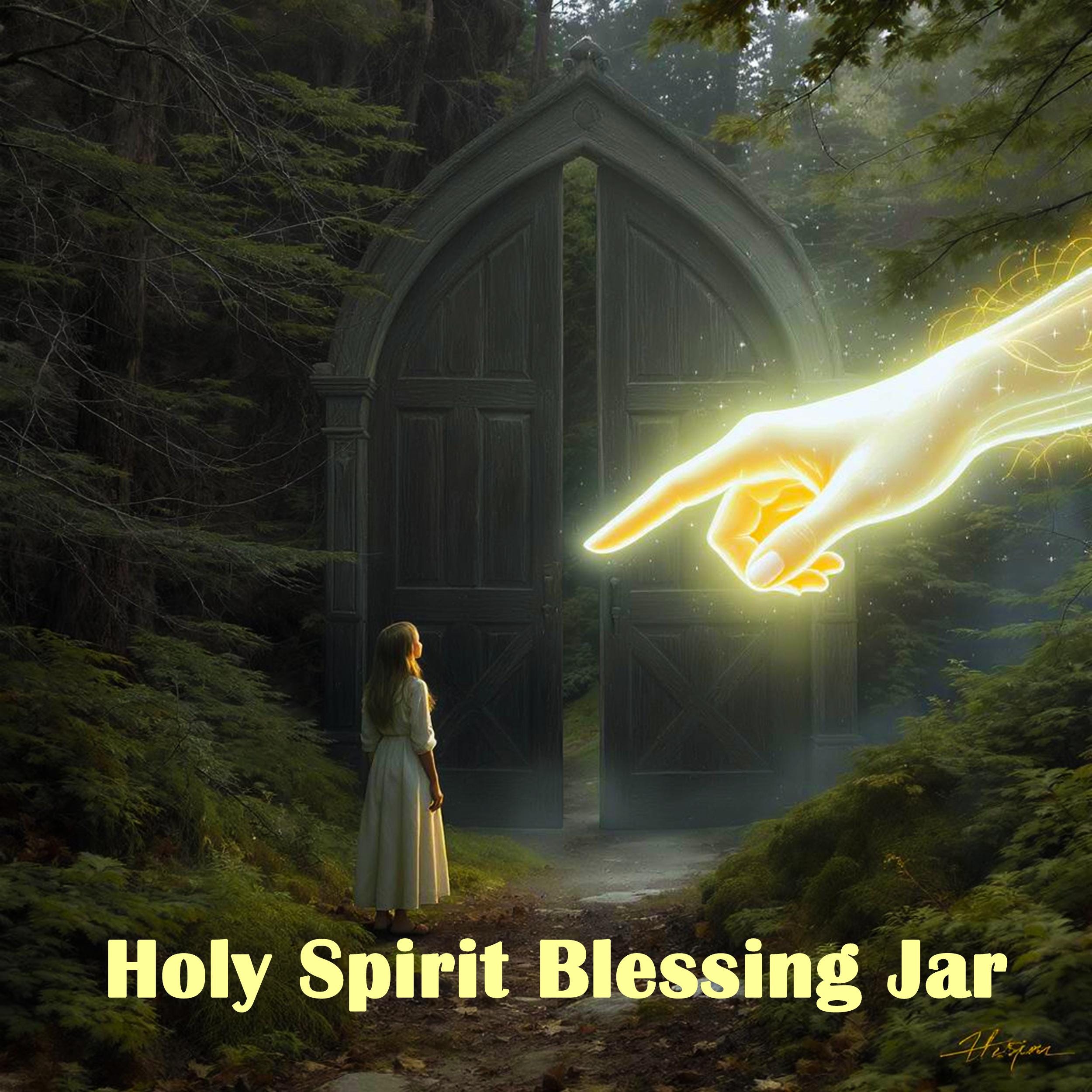 Holy Spirit Blessing Jar, Sacred Symbol, Personalized Spiritual Message ...
