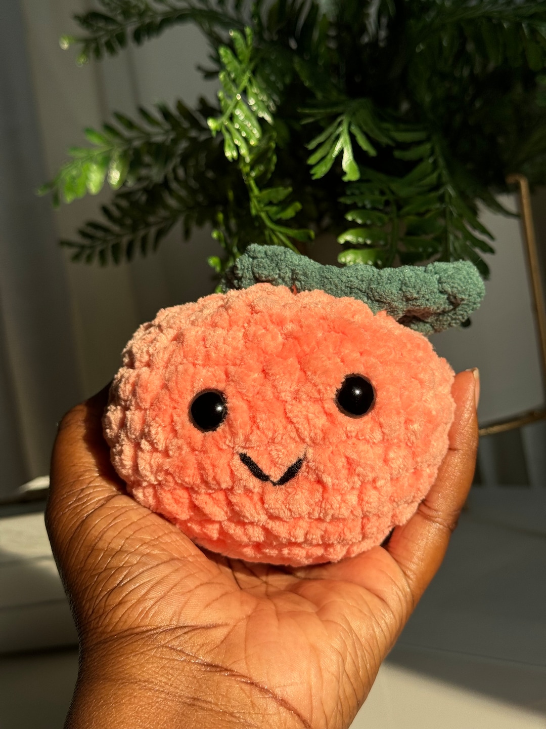 Orange Crochet Plushie, Orange Plush, Crochet Orange Plush, Fruit ...