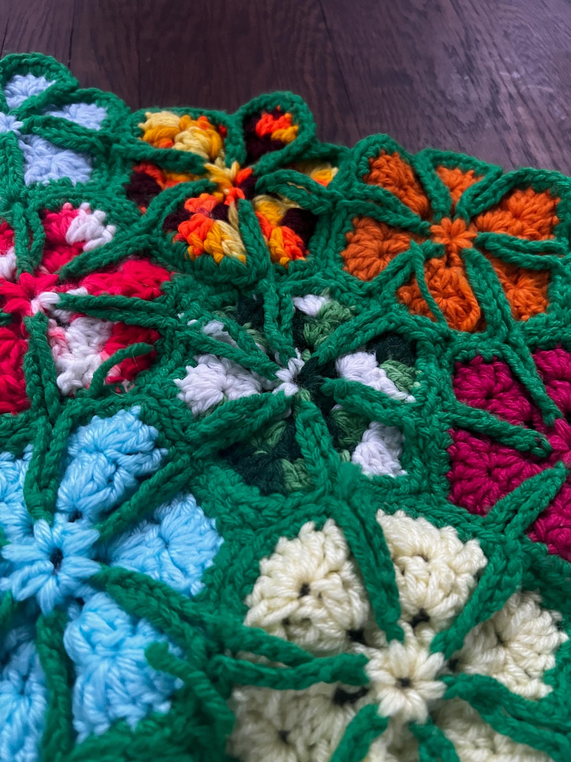 Beautiful Vintage Crocheted Throw - Etsy