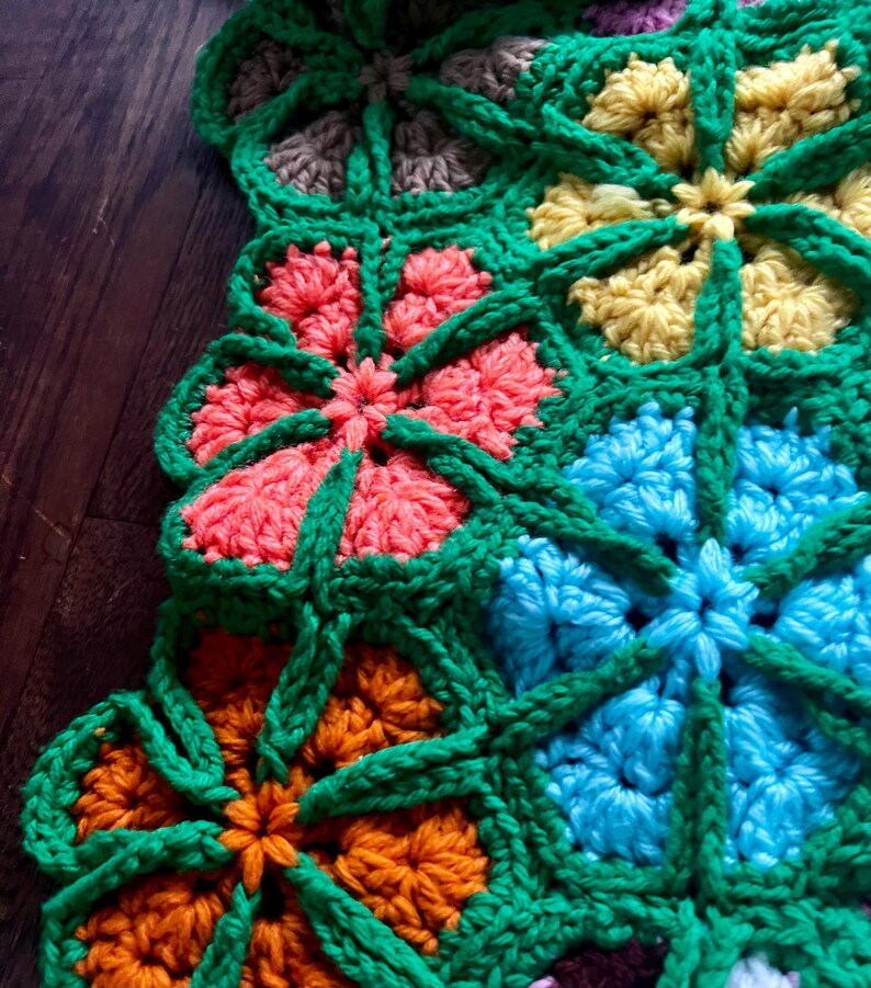 Beautiful Vintage Crocheted Throw - Etsy