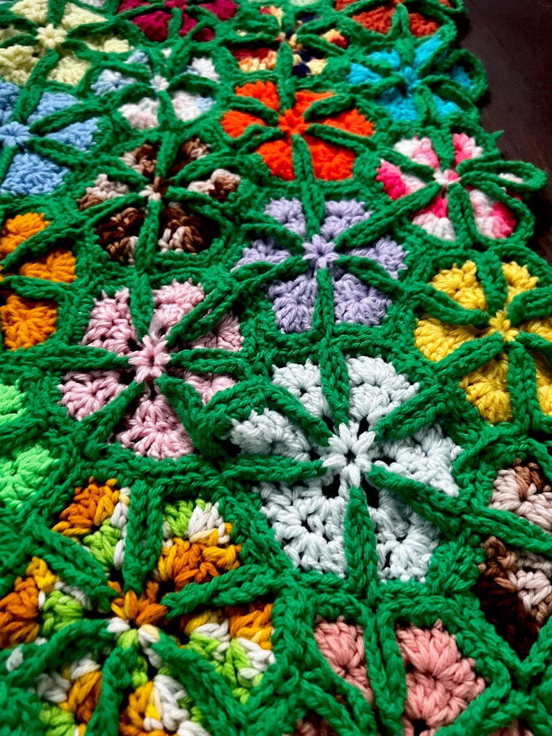 Beautiful Vintage Crocheted Throw - Etsy