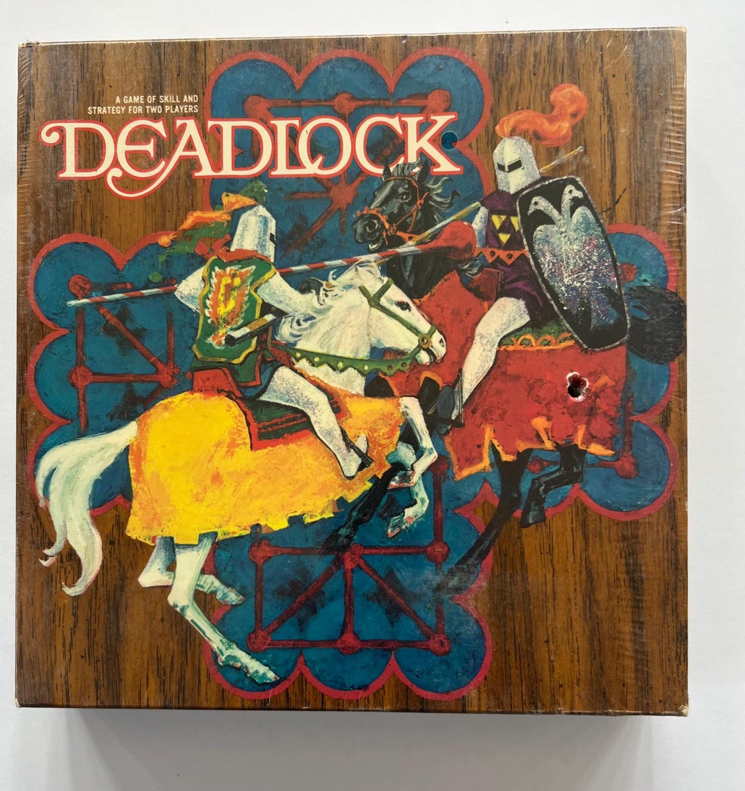 Vintage 1972 Deadlock Numerical Strategy Board Game by Leisure Life ...