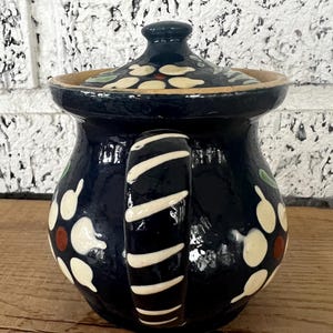 Soufflenheim Alsace Stoneware Pitcher / Jug With Lid, Hand Painted ...