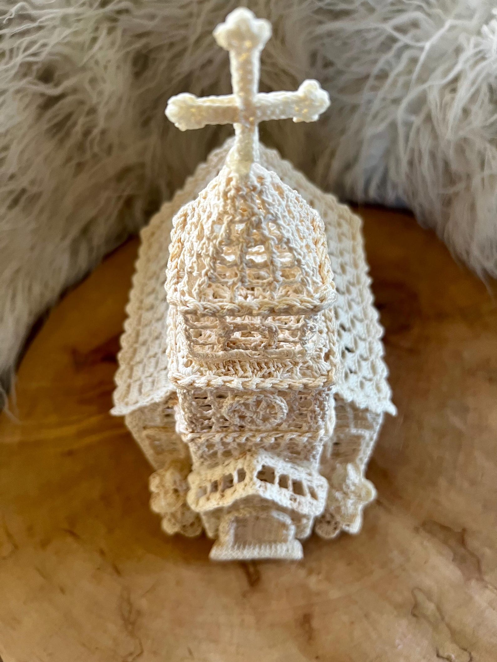 Vintage Hand Crocheted Church - Etsy