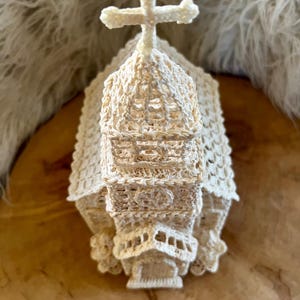 Vintage Hand Crocheted Church - Etsy