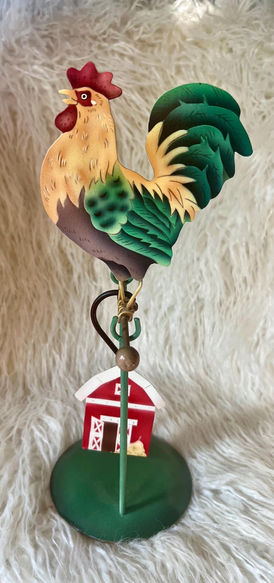 Vintage Folk Art Rocking Pendulum Chicken - Etsy
