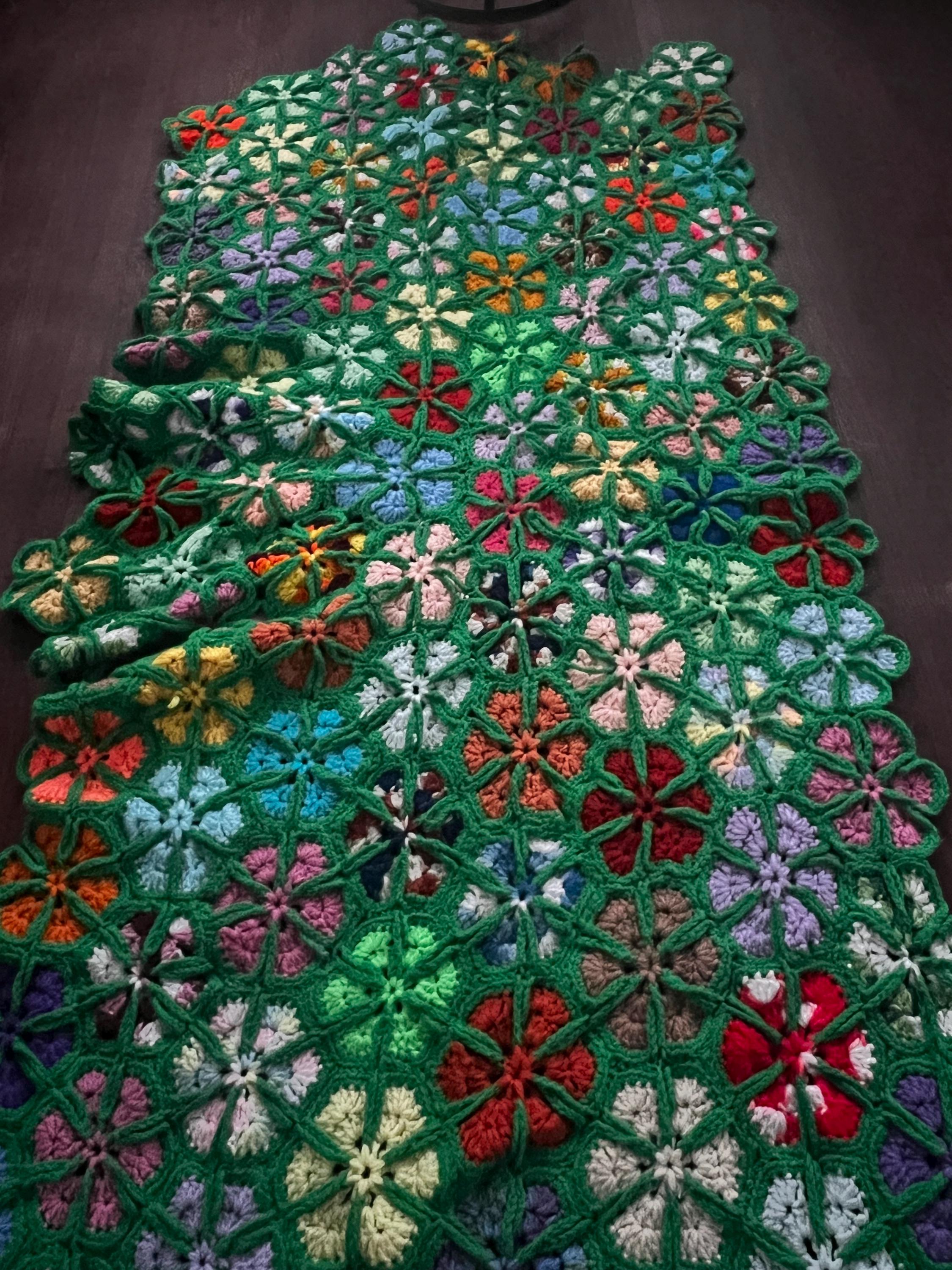 Beautiful Vintage Crocheted Throw - Etsy