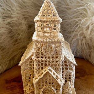 Vintage Hand Crocheted Church - Etsy