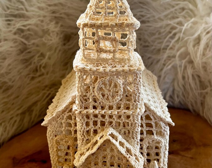 Vintage Hand Crocheted Church - Etsy