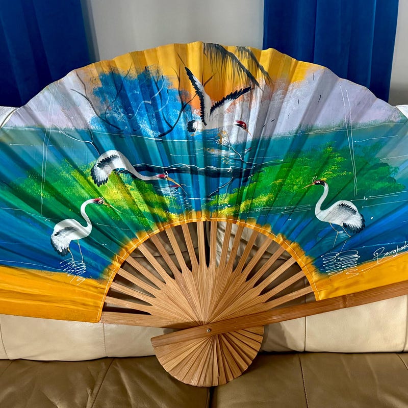Hand Painted Fan - Etsy