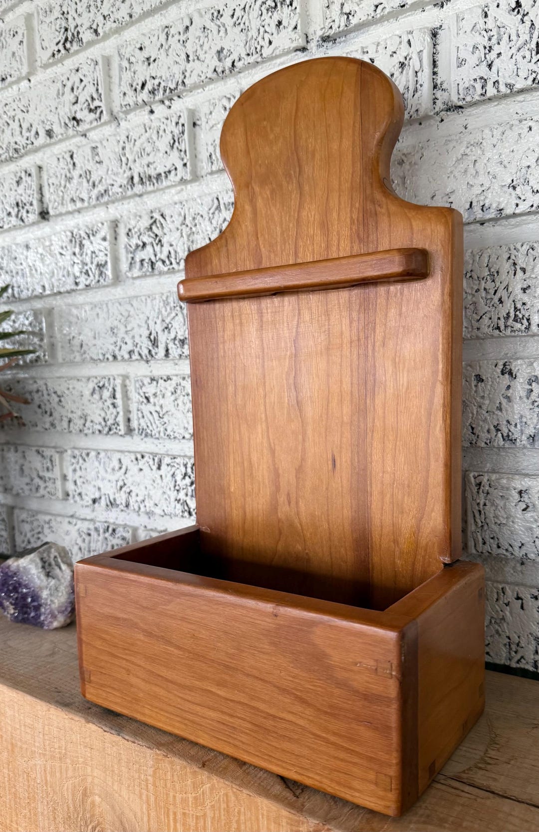 Vintage Wood Mail Rack With Pen Slots - Etsy
