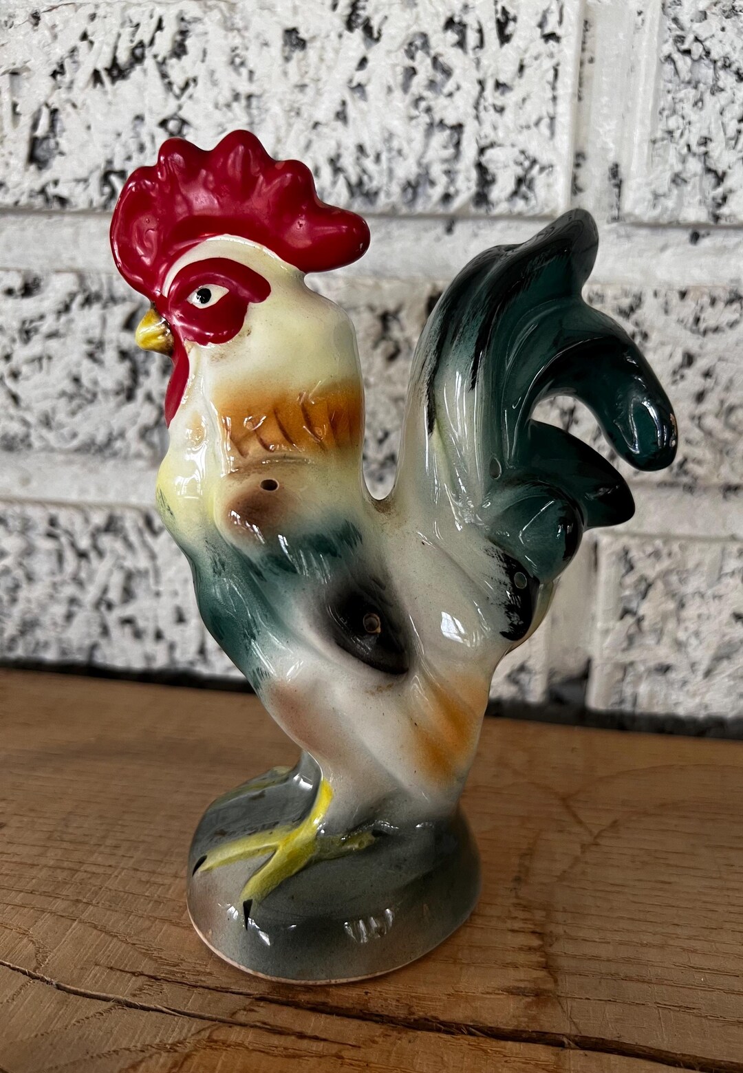 Vintage Ceramic Rooster Statue Figurine 6 1/2” - Etsy
