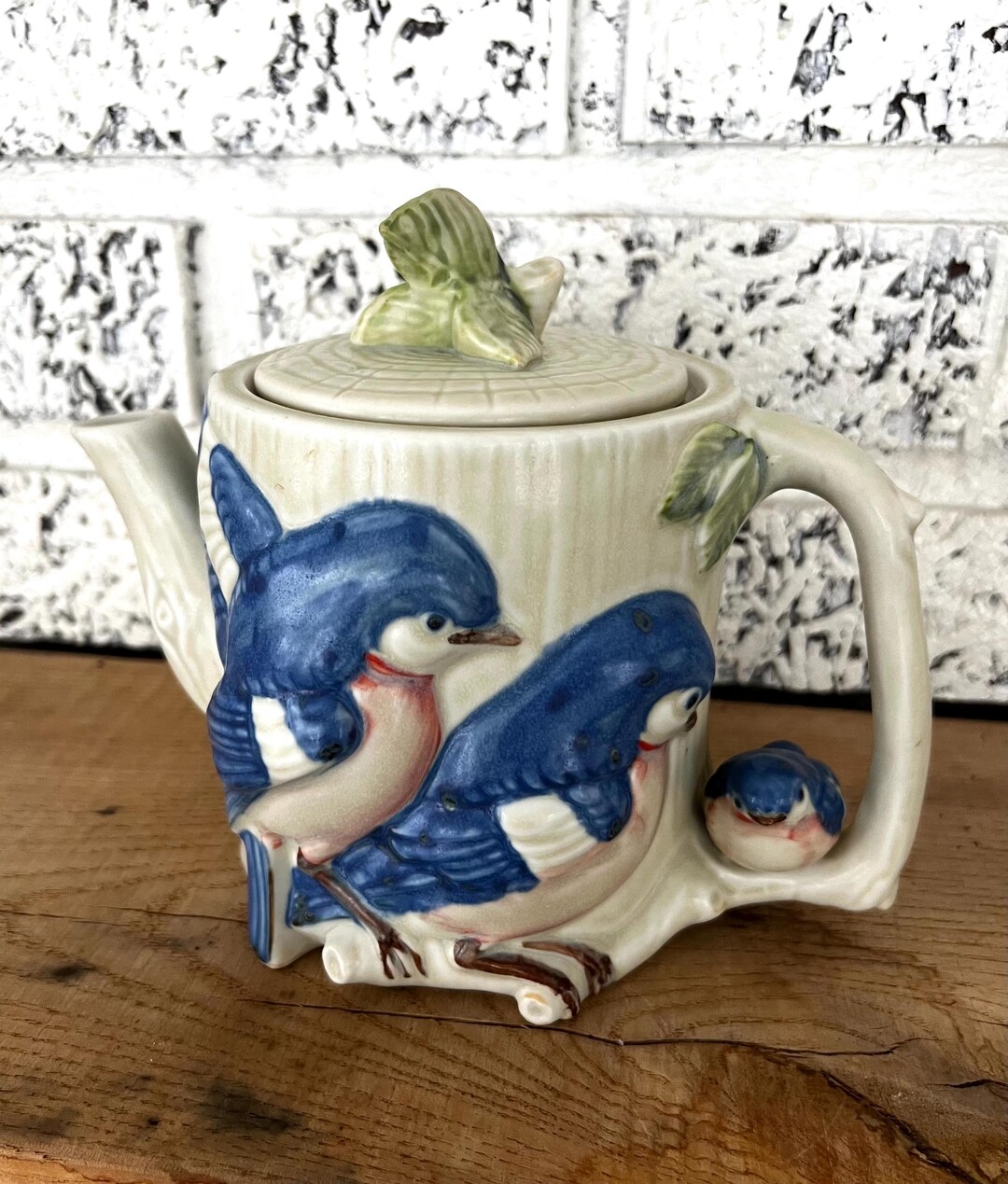 Takahashi Teapot With Blue Birds Hand Painted Porcelain Tea Pot. Made ...