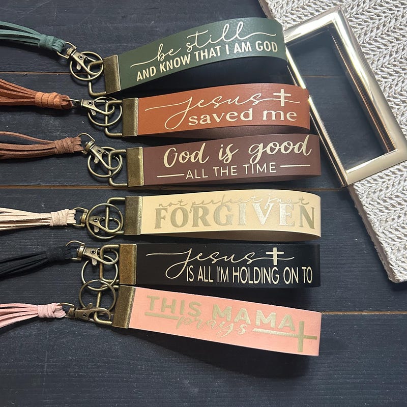 Wristlet Christian Key - Etsy