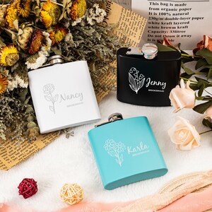 Personalized Women's Flask | Custom Women's Flask | Laser Engraved ...