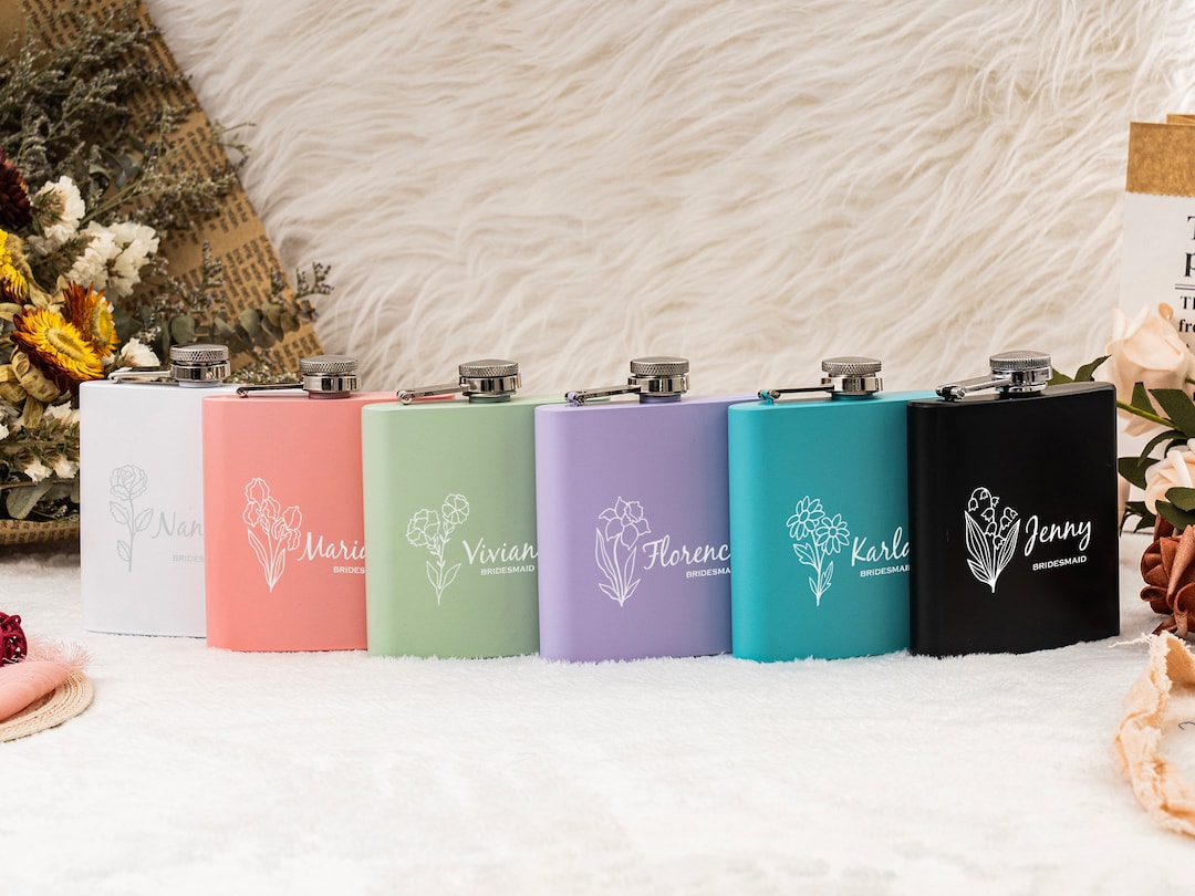 Personalized Women's Flask | Custom Women's Flask | Laser Engraved ...